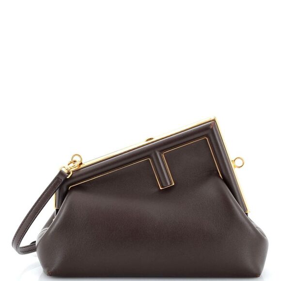 Fendi | Bags | Fendi First Bag Leather Small Brown | Poshmark
